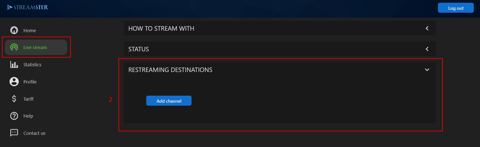 Setting Up Streaming Channels - Streamster Knowledge Base