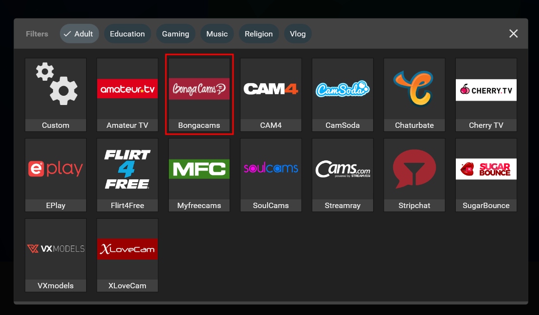 Setting up BongaCams channel - Streamster Knowledge Base