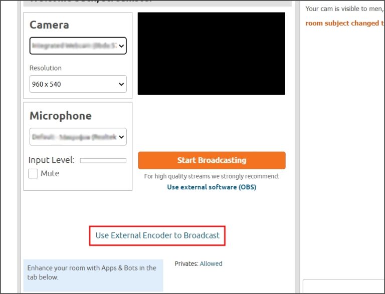Desktop app | Chaturbate channel - Streamster Knowledge Base