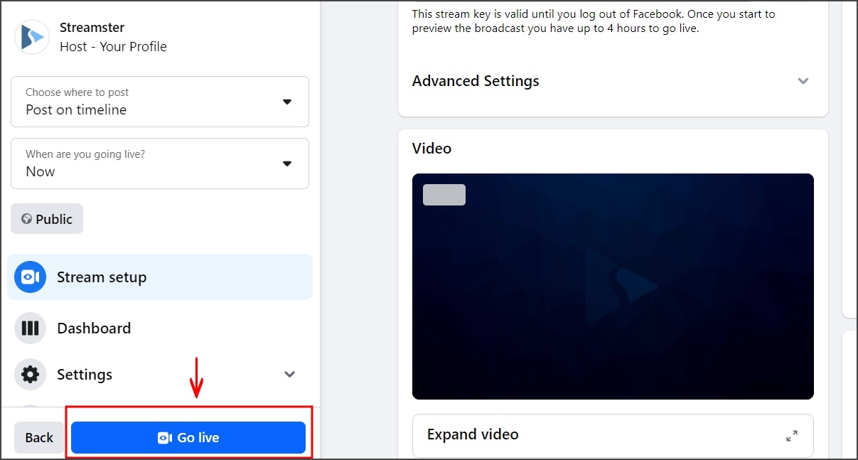 Desktop app | Facebook channel - Streamster Knowledge Base