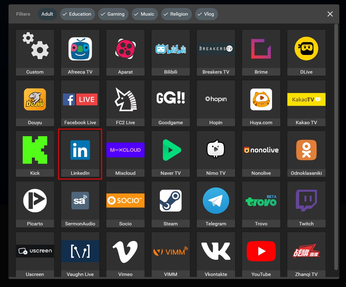 Web app | LinkedIn channel - Streamster Knowledge Base