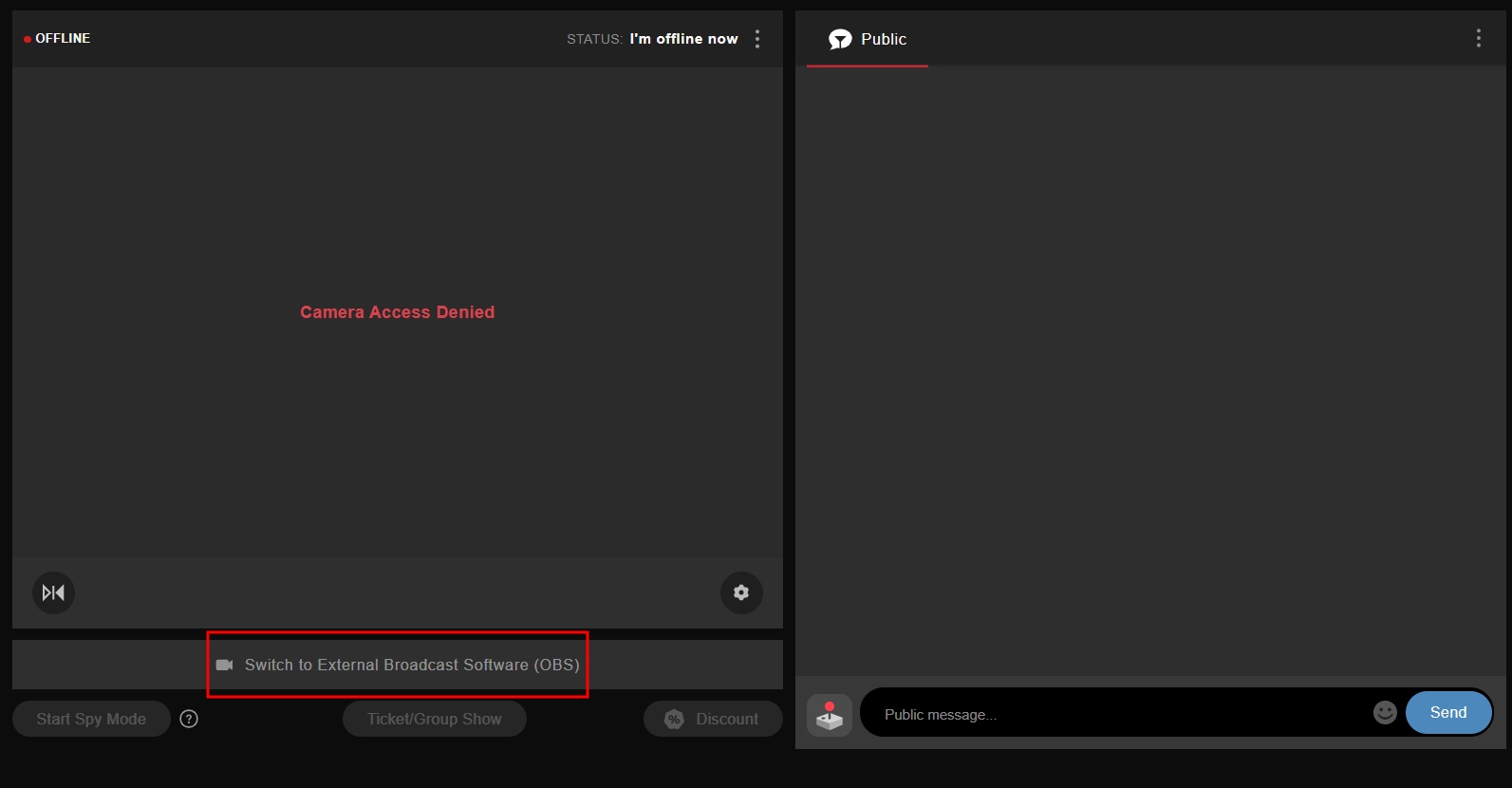 Setting up Stripchat channel