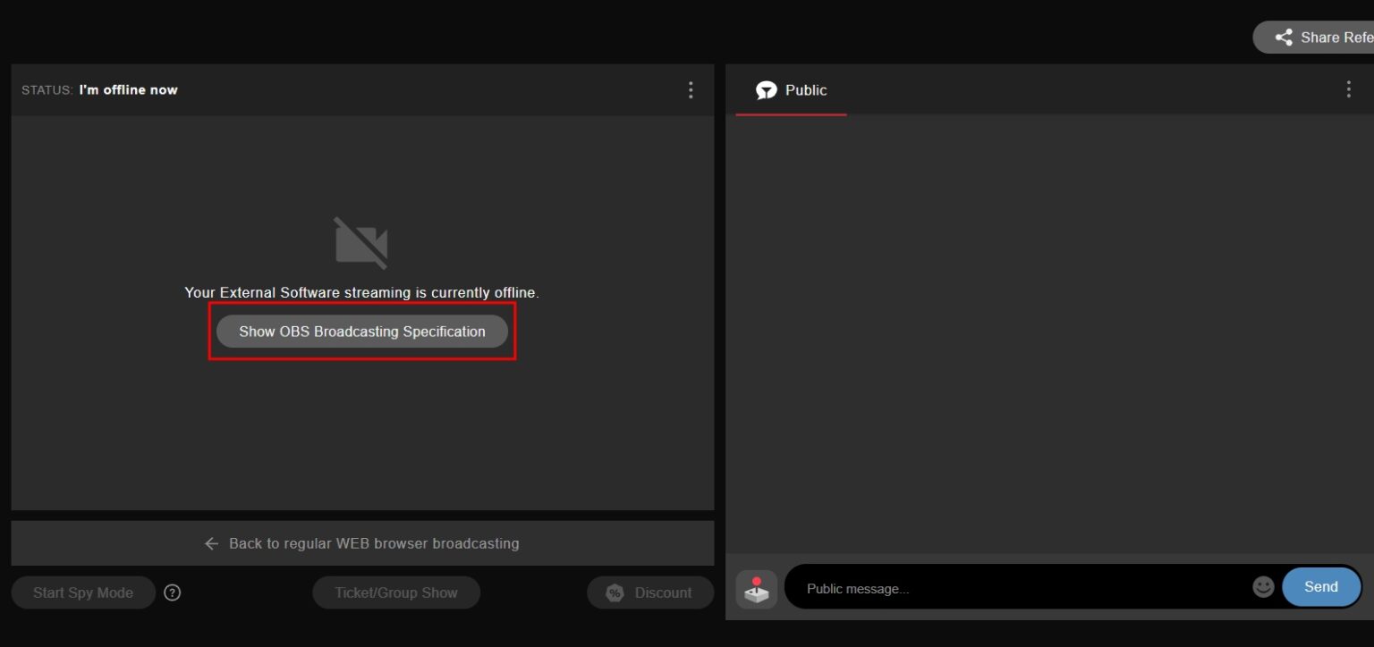 Web app | Stripchat channel - Streamster Knowledge Base