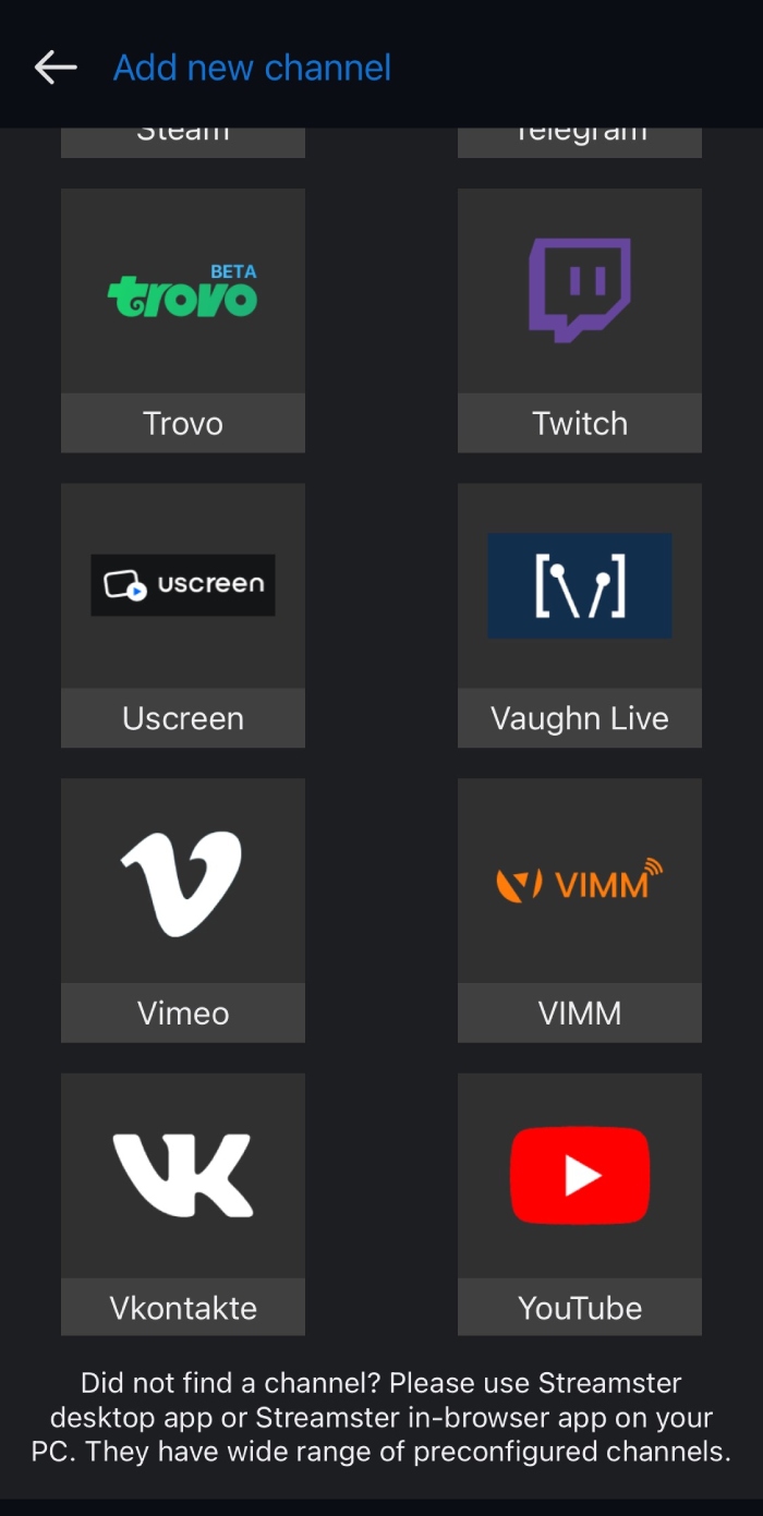 Setting Up Streaming Channels - Streamster Knowledge Base