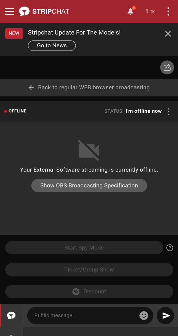 Mobile app | Stripchat channel - Streamster Knowledge Base
