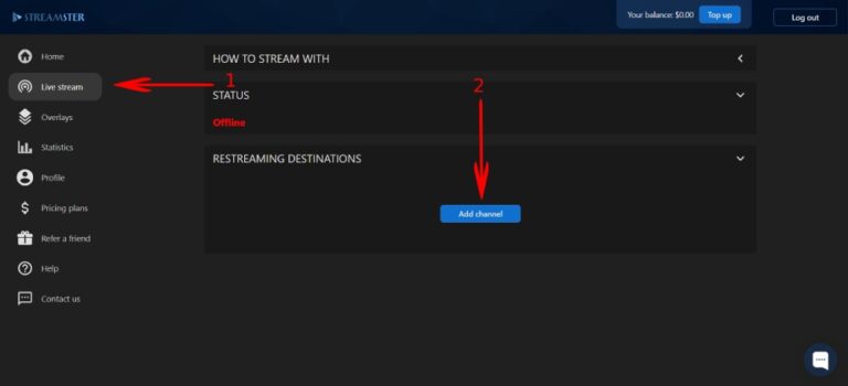 Web app | Stripchat channel - Streamster Knowledge Base